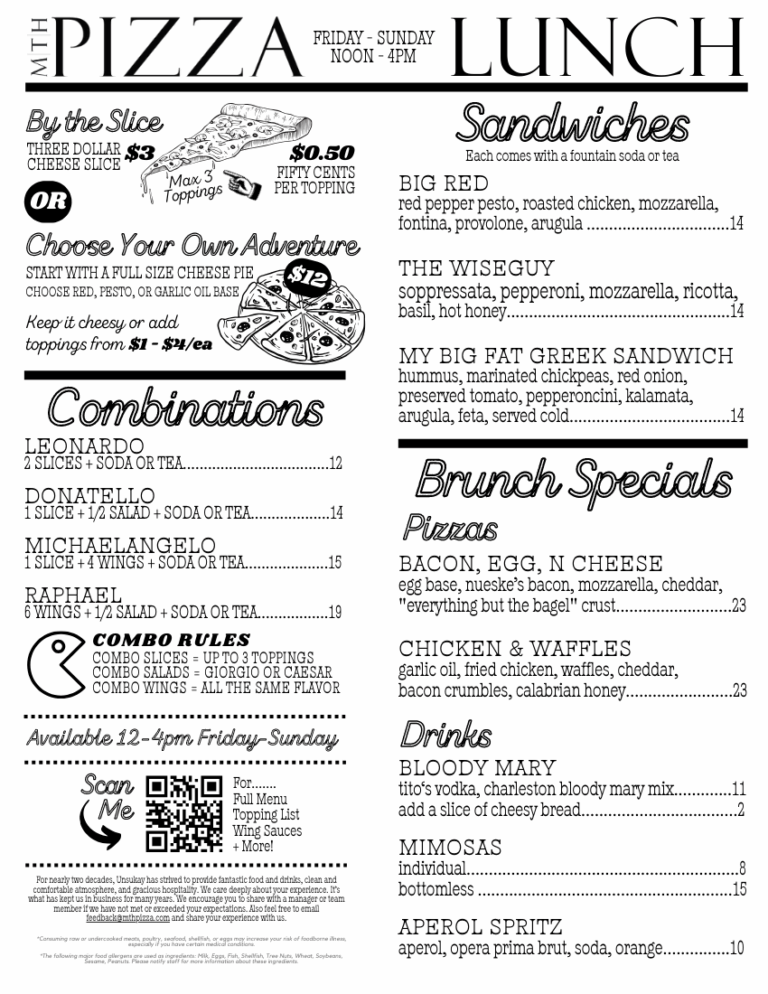 Lunch | MTH Pizza